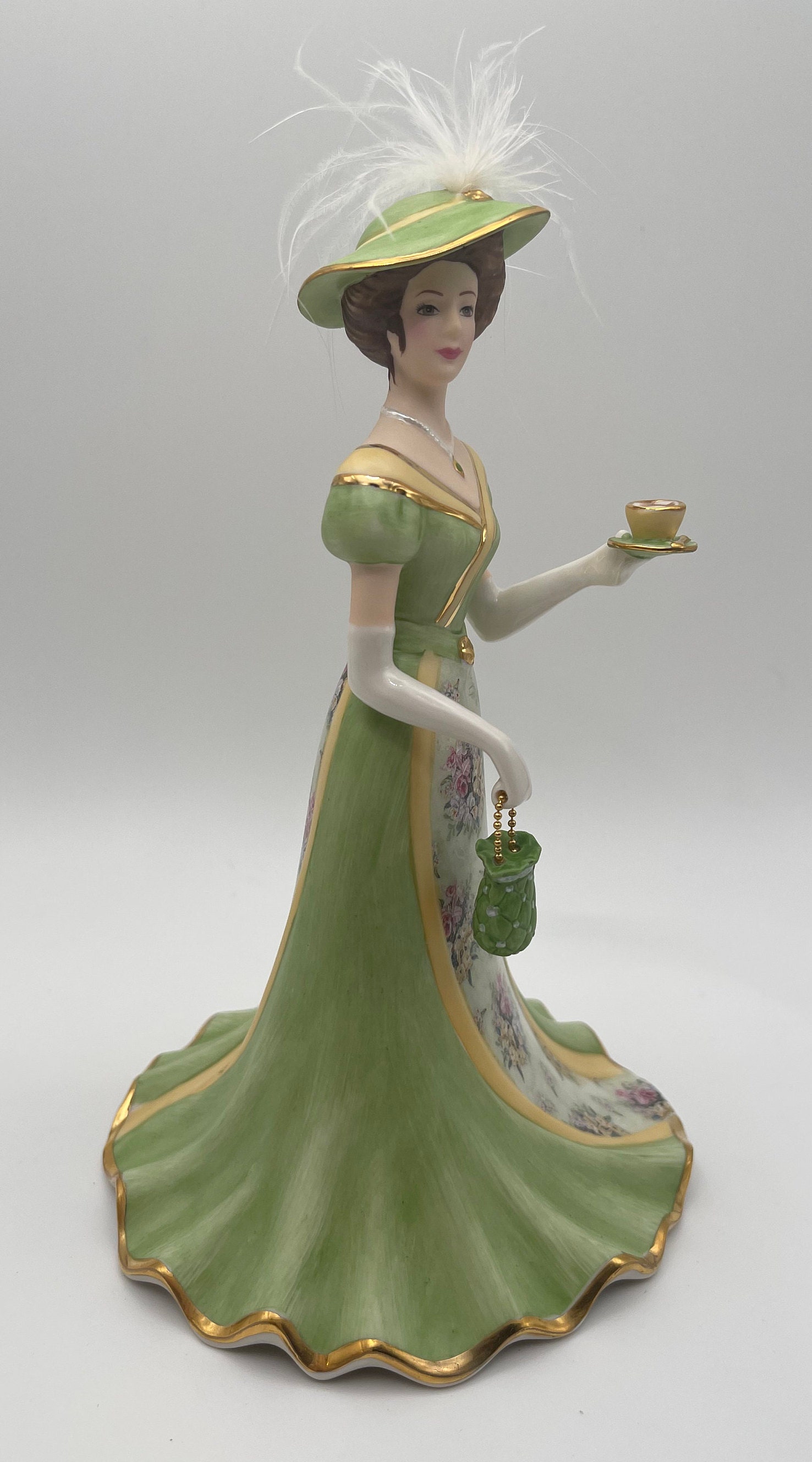 Lena Liu afternoon Tea Heirloom Porcelain Bradford Exchange Elegant Era ...