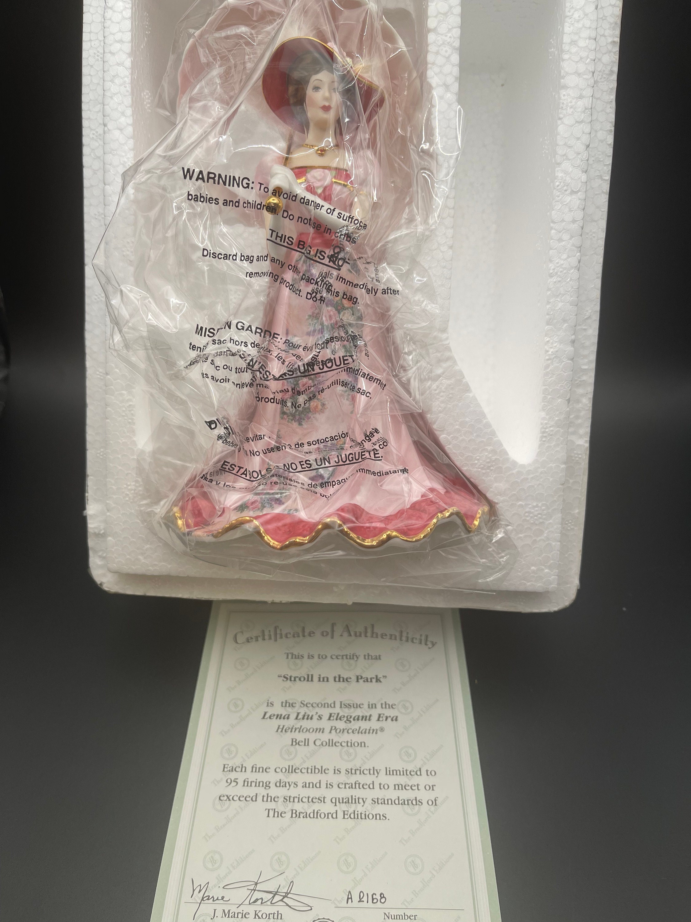 Lena Liu "stroll in the Park" Heirloom Porcelain Bradford Exchange ...