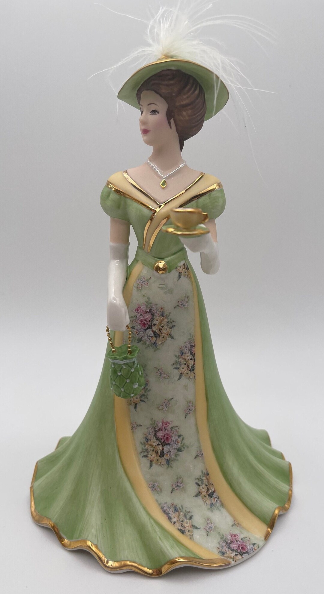 Lena Liu afternoon Tea Heirloom Porcelain Bradford Exchange Elegant Era ...