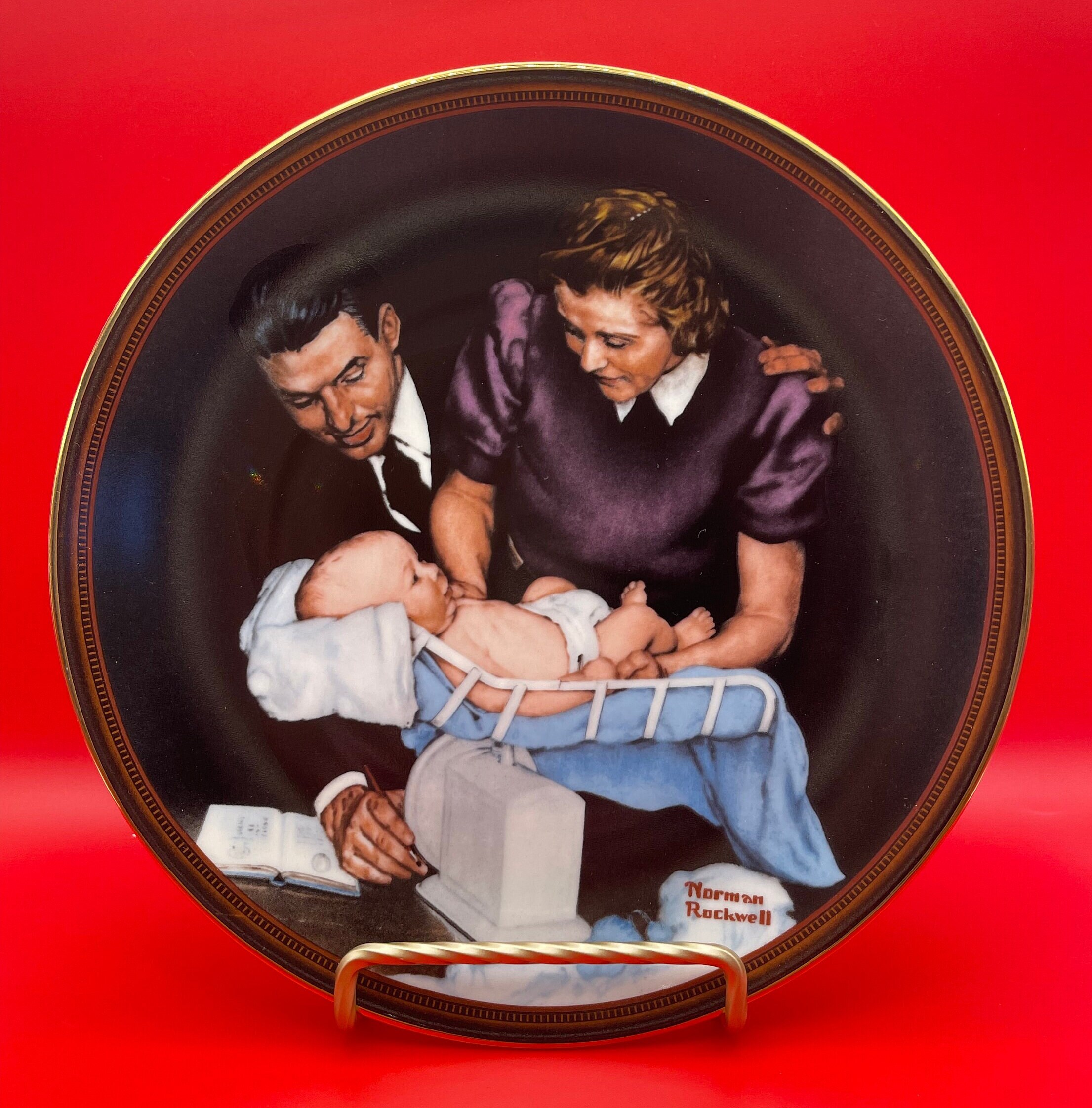 Norman Rockwell growing Strong 1989 Porcelain - Etsy