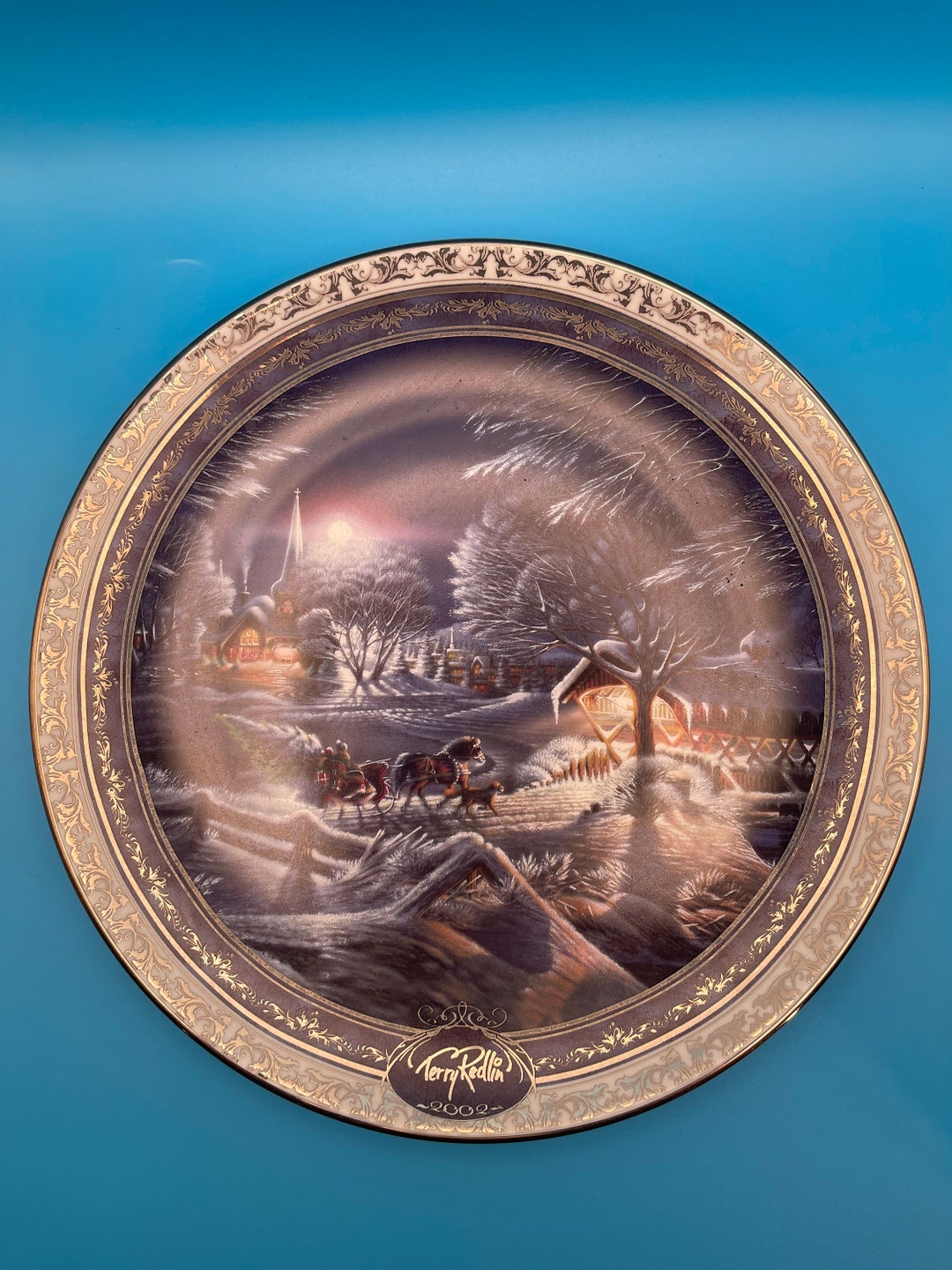 Terry Redlin Bradford Exchange Home for the Holidays "evening Frost ...