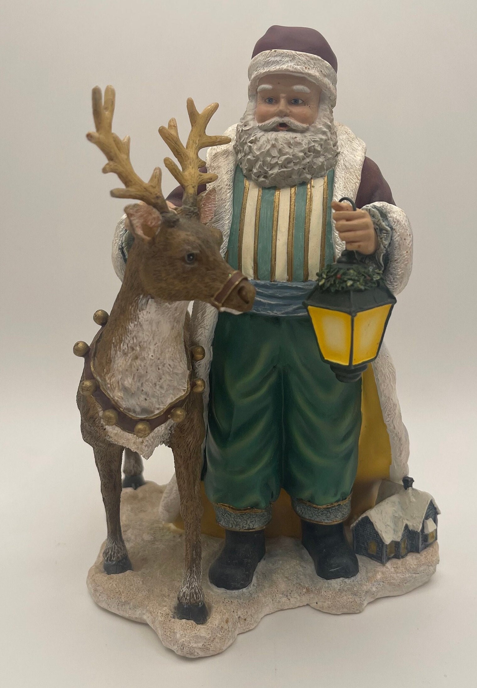 Hamilton 2004 Collection Thomas Kinkade "st. Nicholas and His Reindeer ...