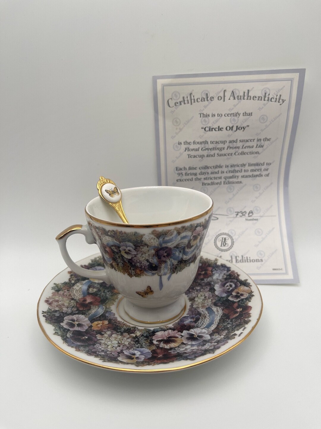Circle of Joy Lena Liu Porcelain Teacup and Saucer Collection - Etsy