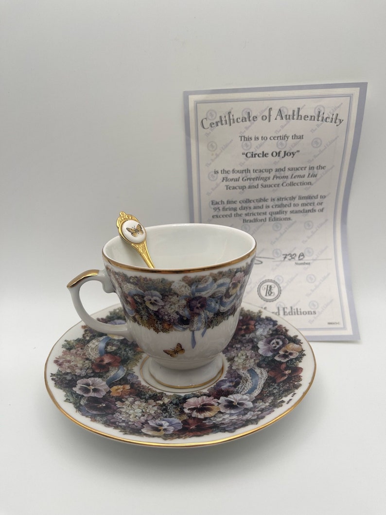 Circle of Joy Lena Liu Porcelain Teacup and Saucer Collection - Etsy