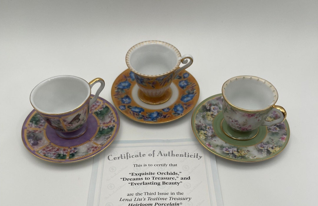 Lena Liu's Teatime Treasury Heirloom Porcelain Miniature - Etsy