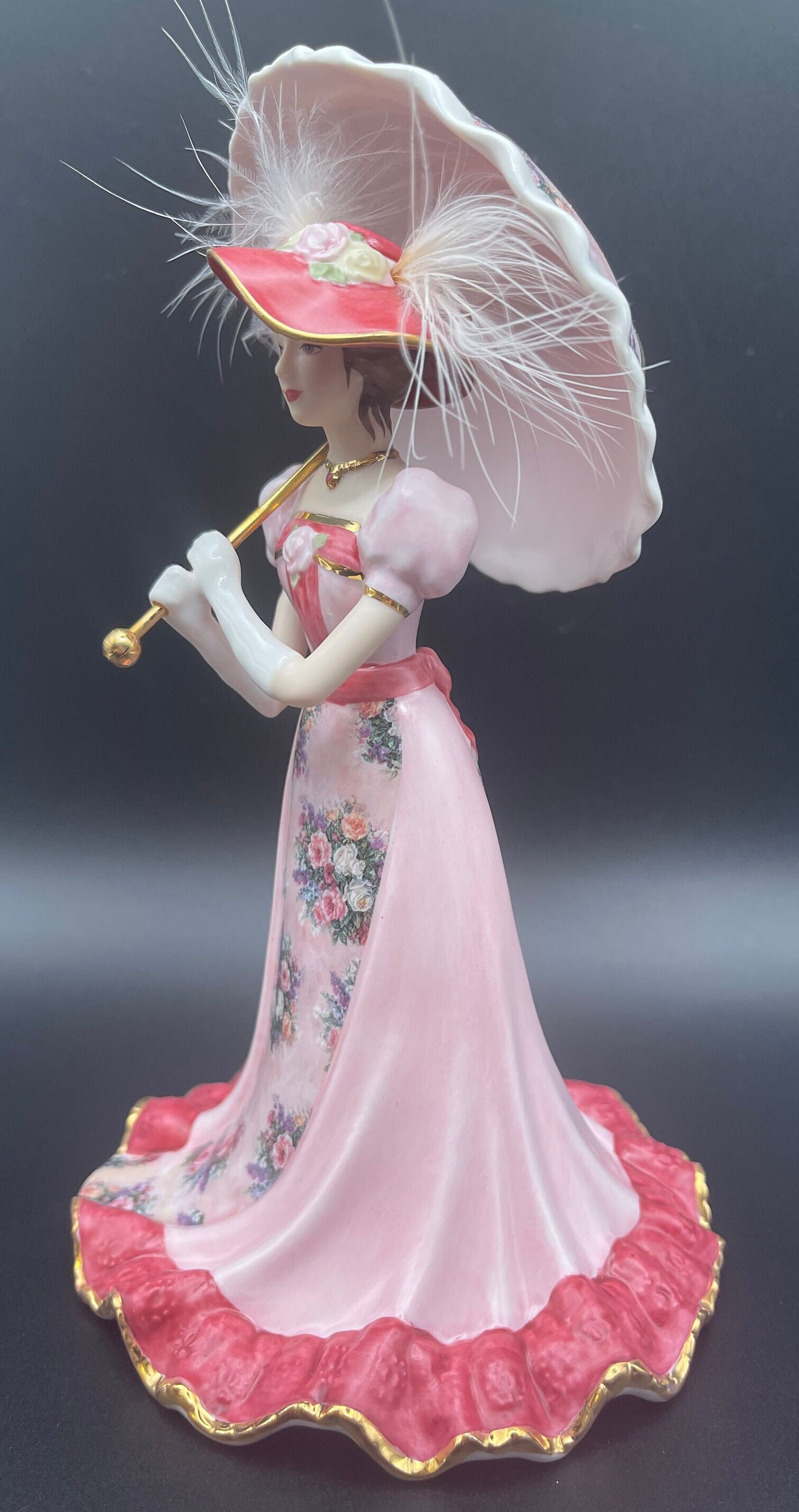 Lena Liu "stroll in the Park" Heirloom Porcelain Bradford Exchange ...