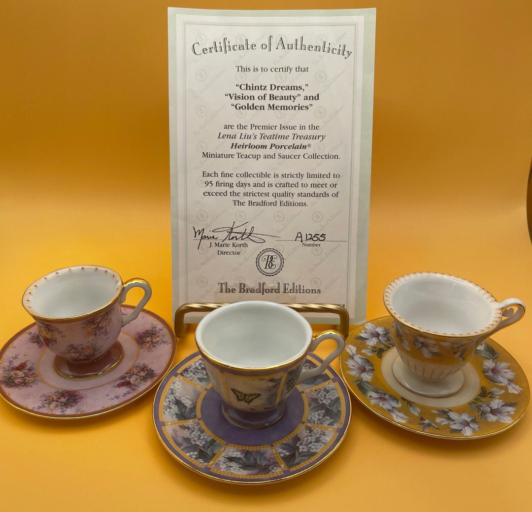 Lena Liu's Teatime Treasury Heirloom Porcelain Miniature Tea Set ...