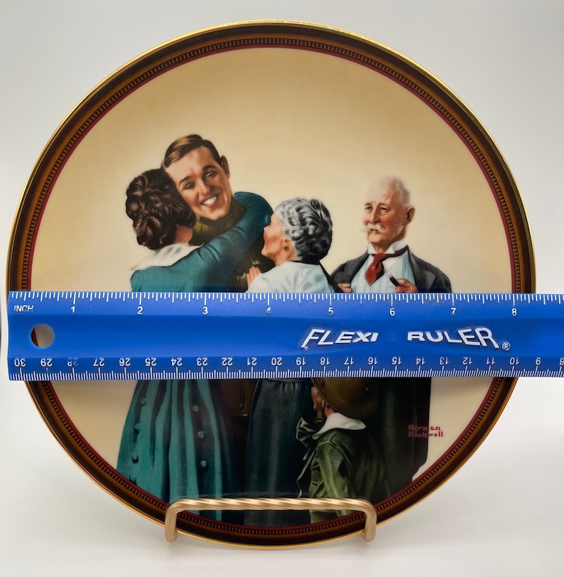 Norman Rockwell "the Homecoming" Porcelain Collector's Plate in the One ...