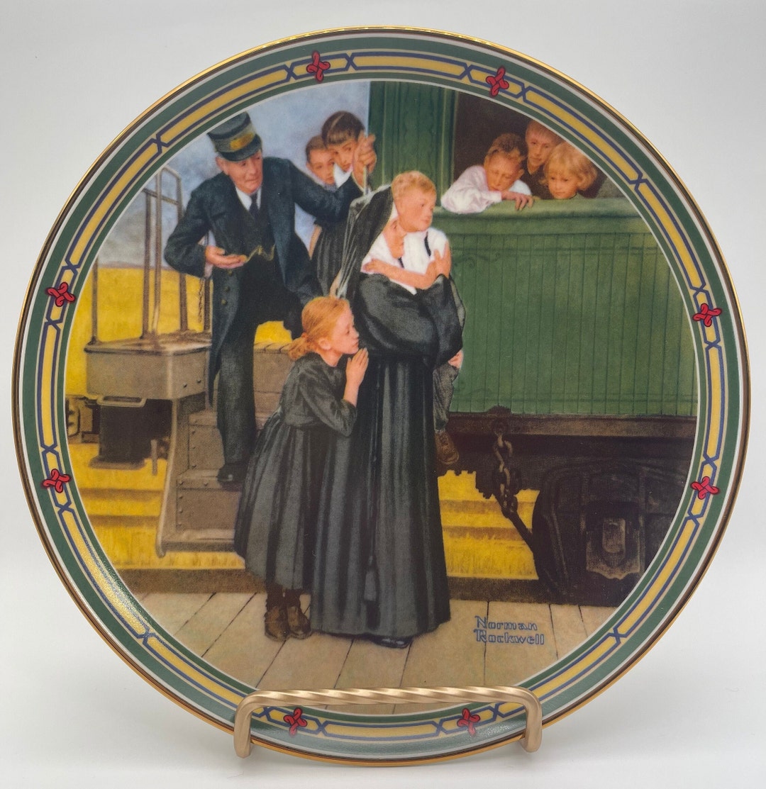 Norman Rockwell "an Orphan's Hope" 1987 Knowles "american Dream ...