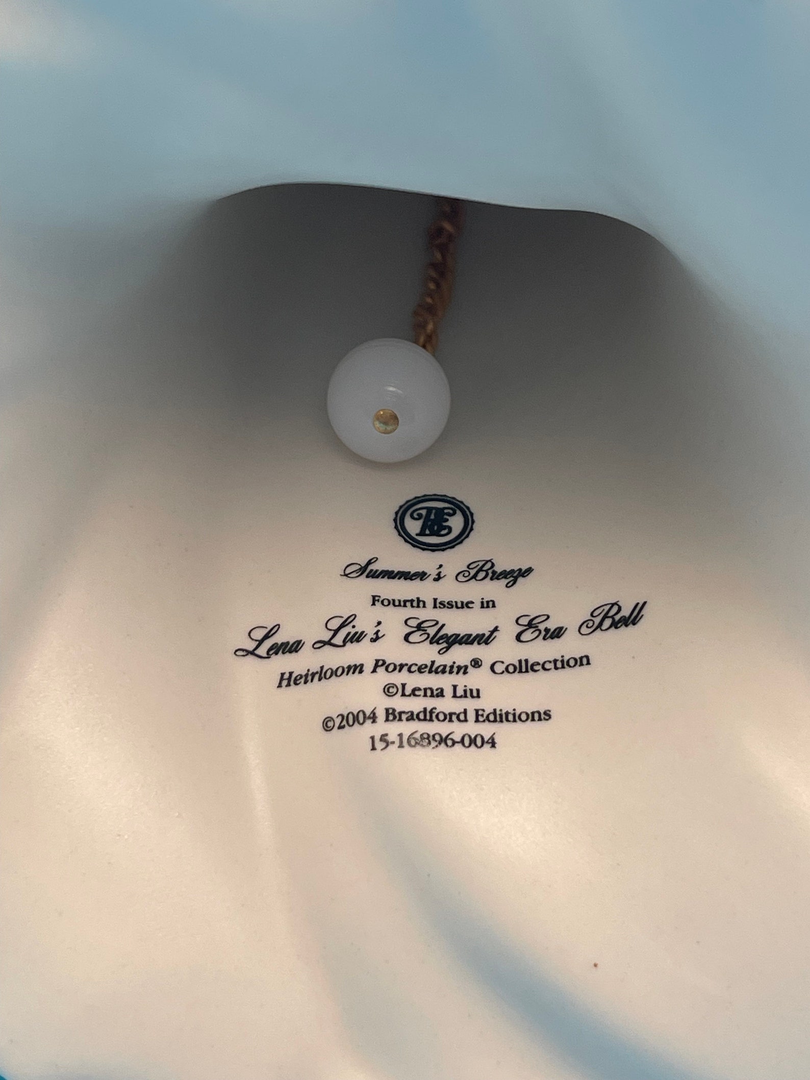 Lena Liu "summer's Breeze" Heirloom Porcelain Bradford Exchange Elegant ...