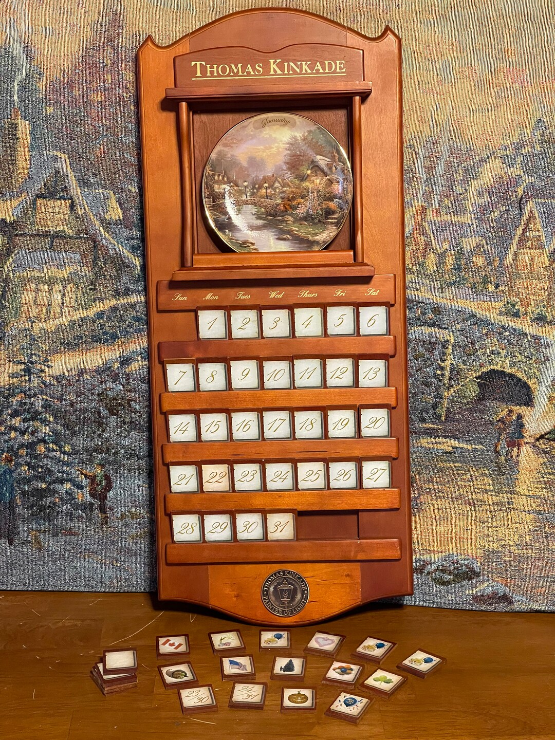 Thomas Kinkade simpler Times Perpetual Calendar - Etsy