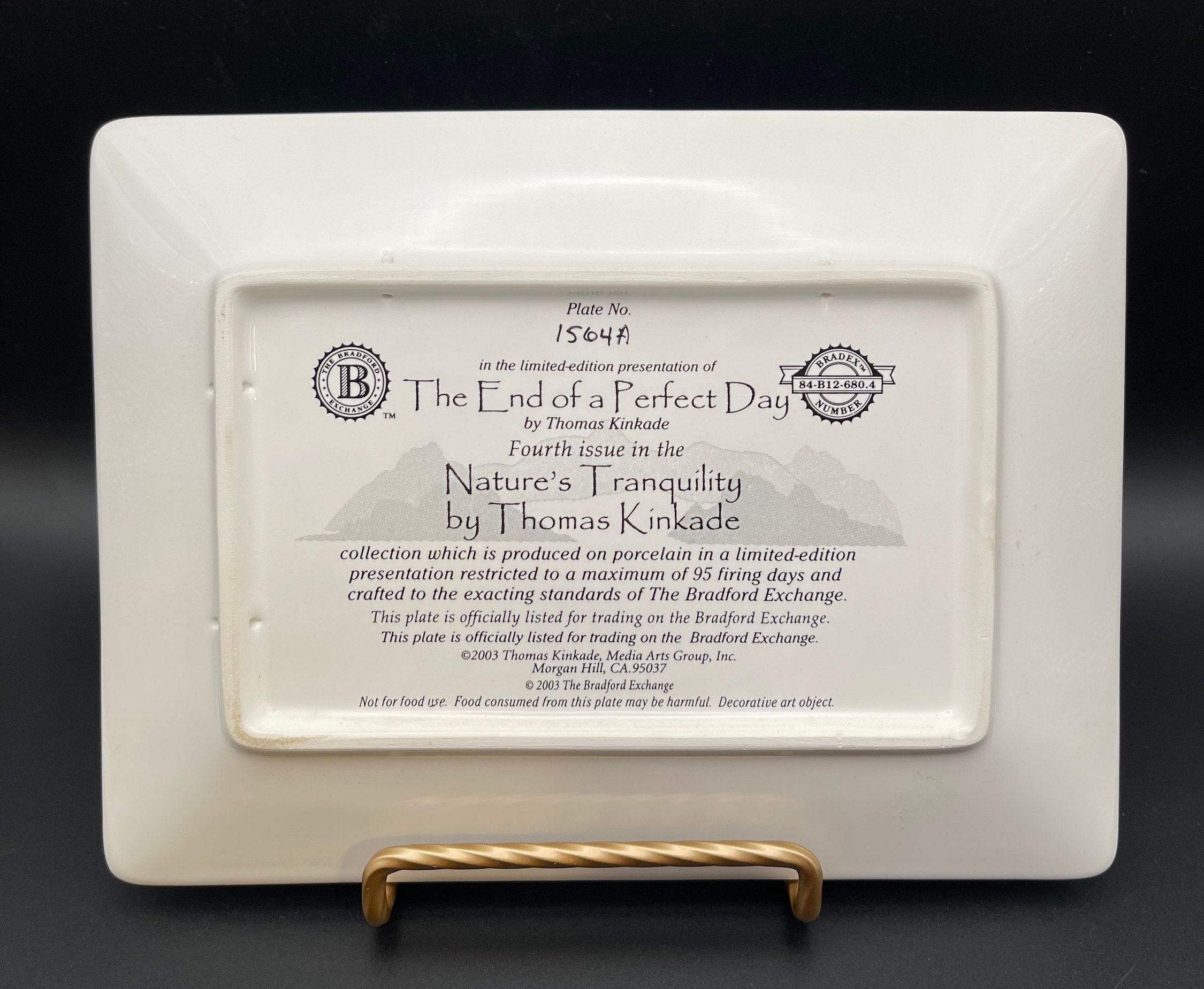 Thomas Kinkade's the End of a Perfect Day Limited Edition 8 X 6 ...