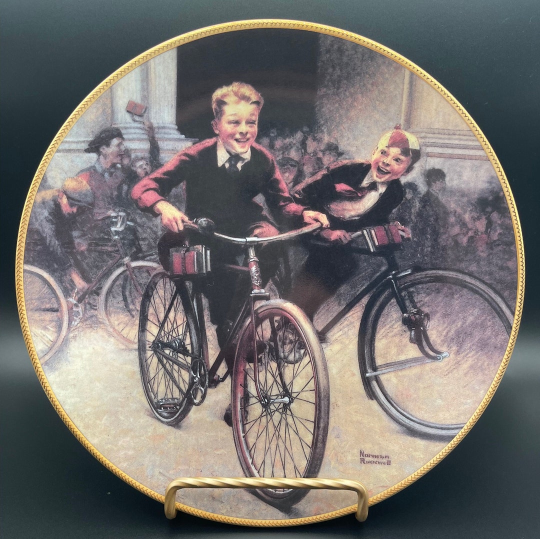 Norman Rockwell "school's Out" 1991 Porcelain Knowle's Collector's ...