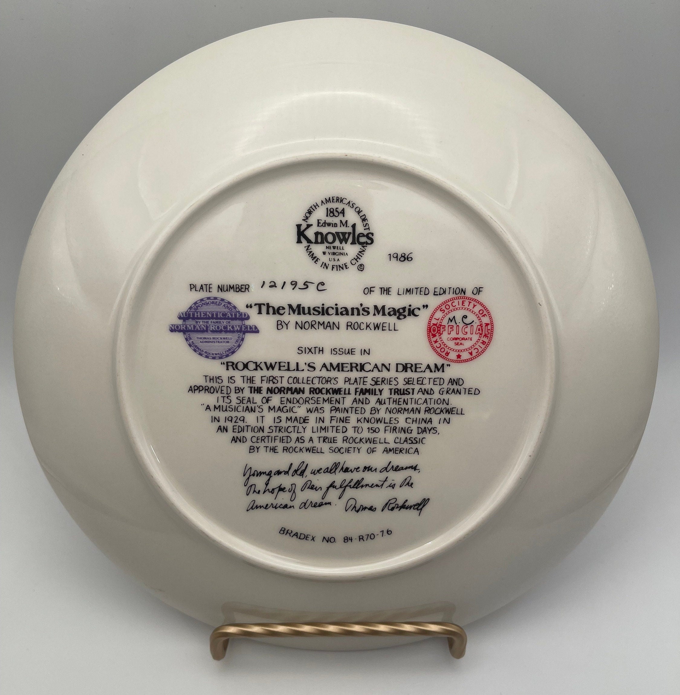 Norman Rockwell the Musician's Magic 1987 - Etsy