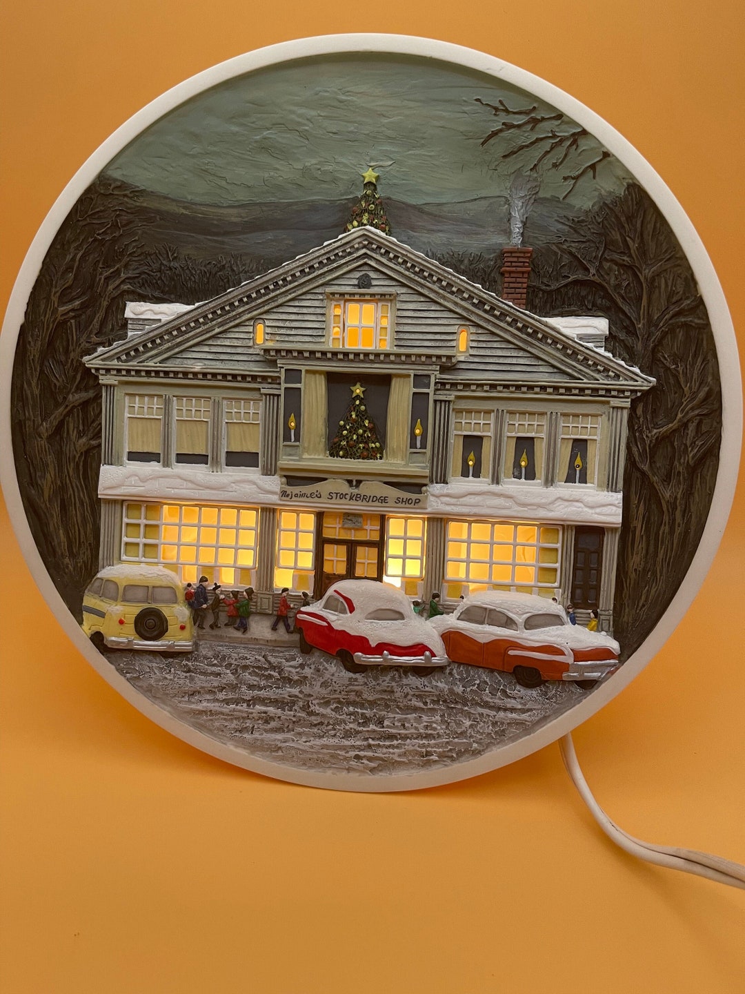 Norman Rockwell Main Street Lighted Plate "the Studio" - Etsy