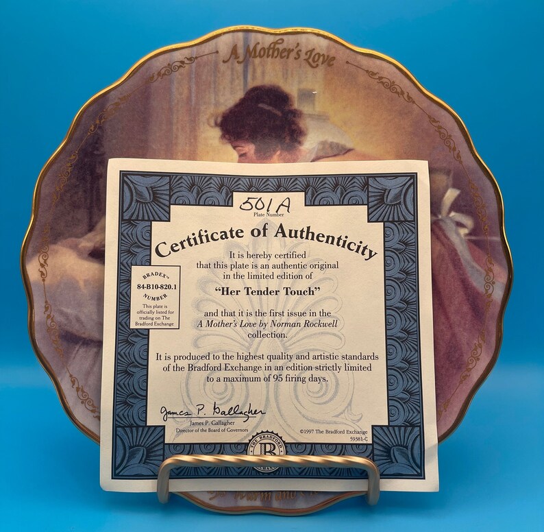 Norman Rockwell her Tender Touch 1997 Porcelain - Etsy