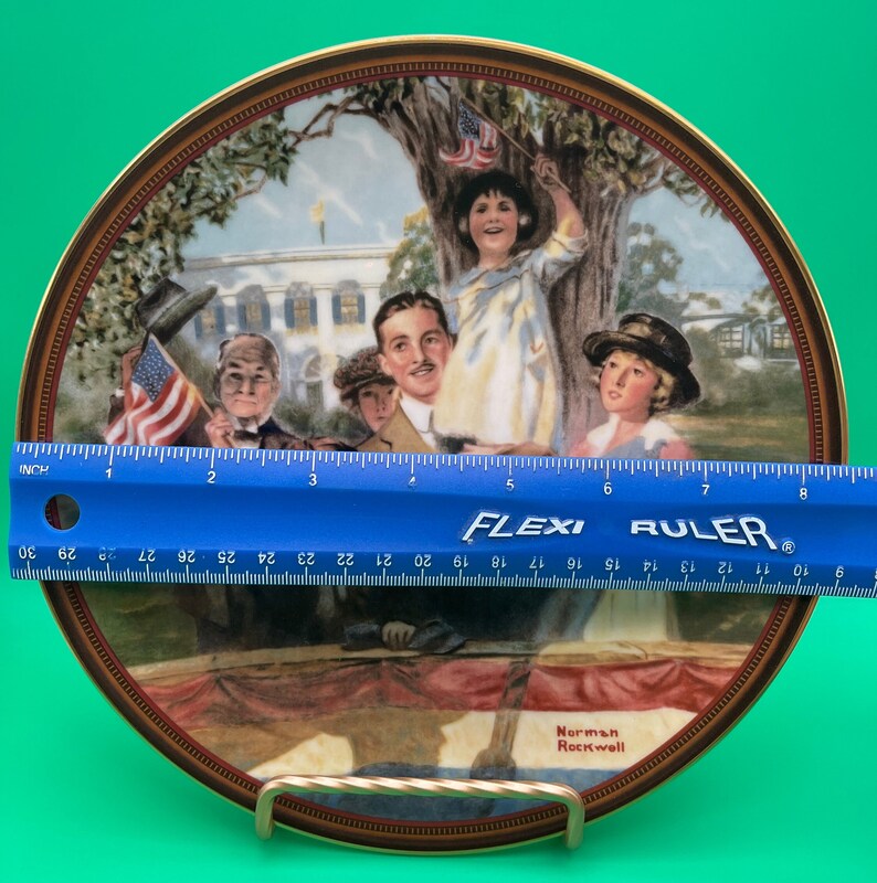 Norman Rockwell "our Love of Country" Porcelain Collector's Plate in ...