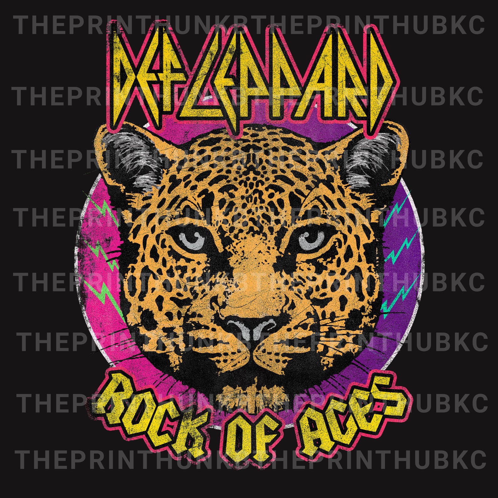 Def Leppard Rock of Ages Digital Sublimation DTF DTG Print PNG File ...