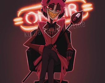 Bootleg Hazbin Hotel Valentine's Day Doodle Alastor Art Print - Etsy