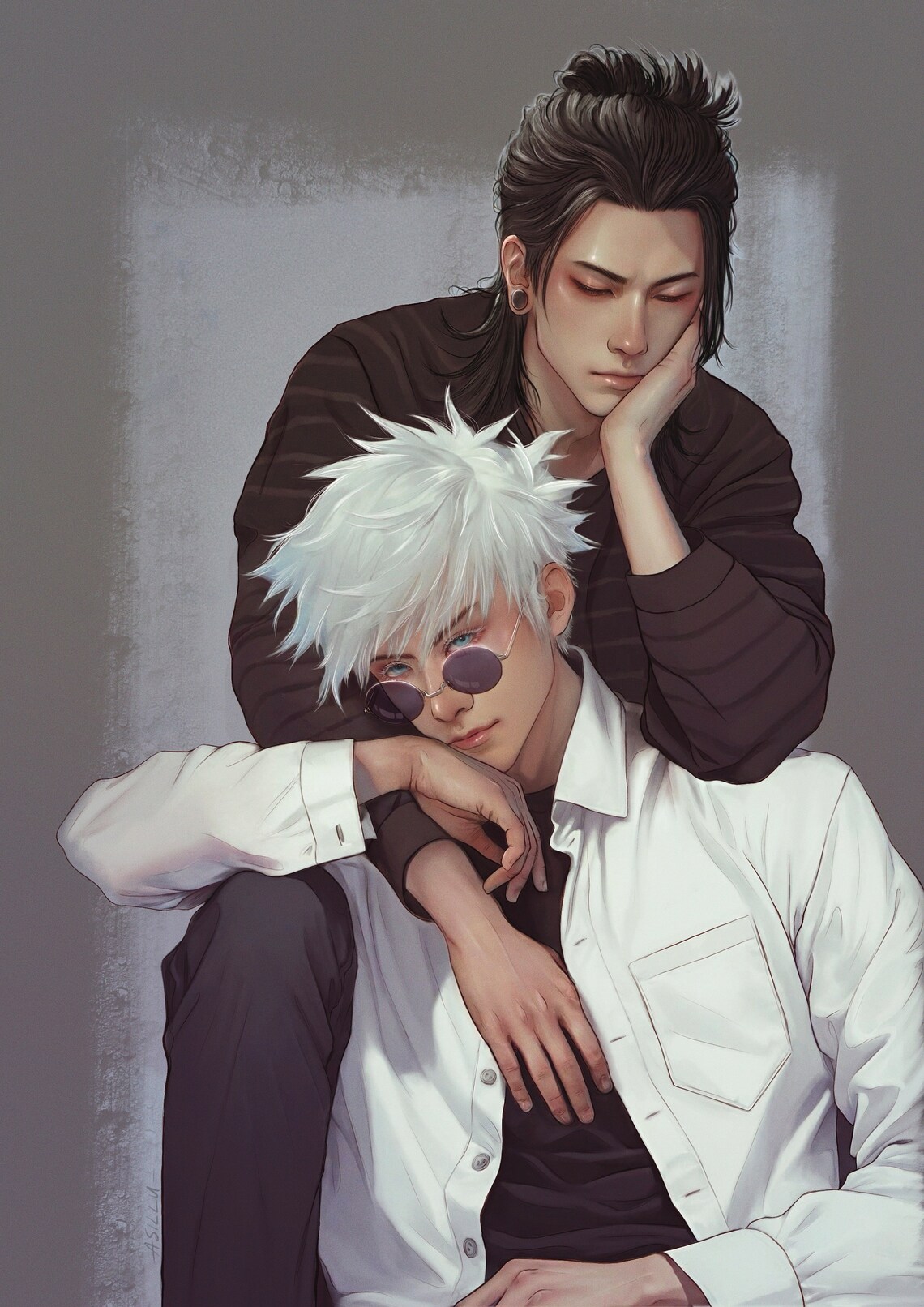 Satosugu Gojo Geto Jujustu Kaisen Art Jjk Art Print - Etsy