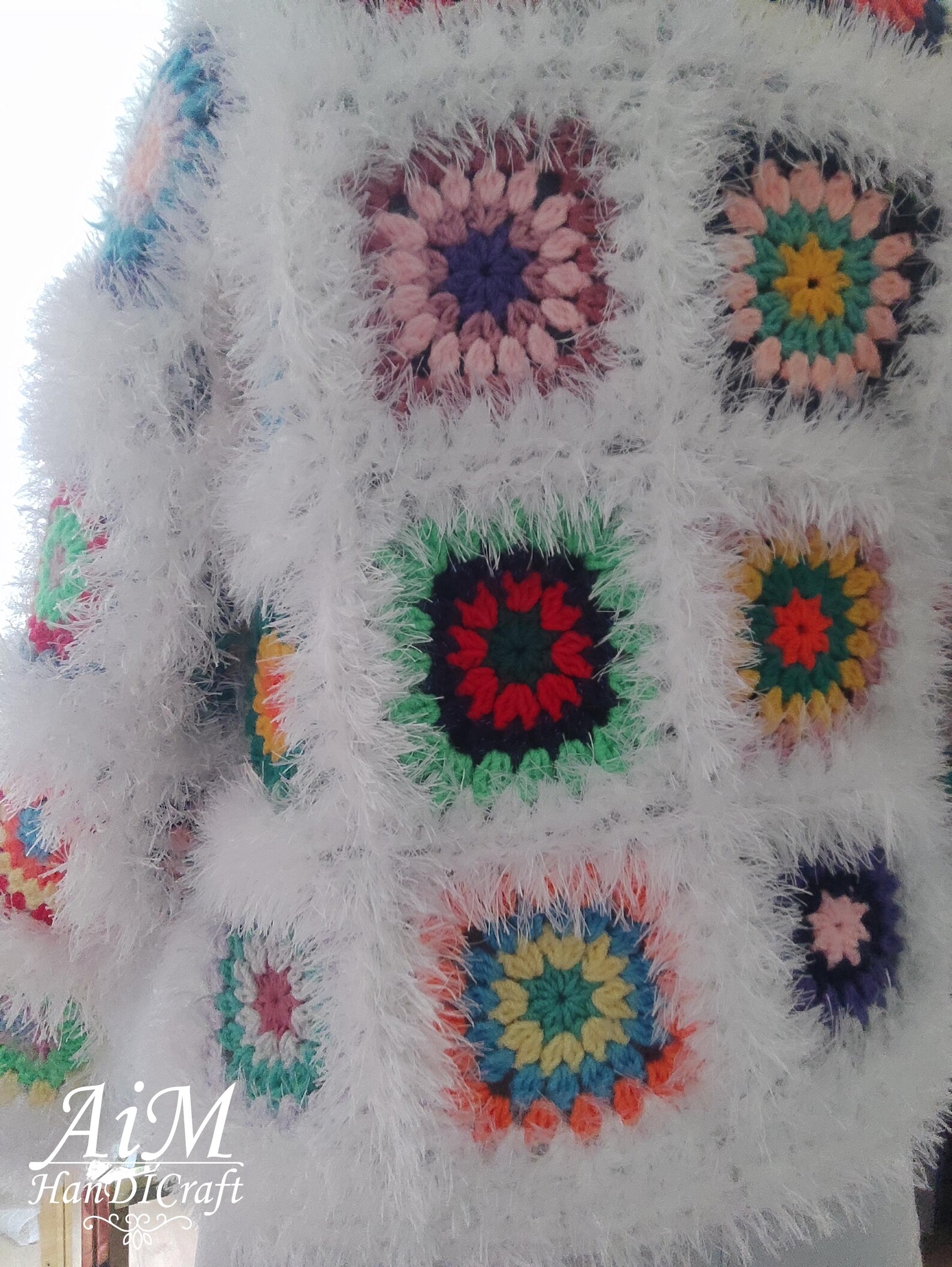 Warm, Fluffy, Soft, Granny Square Jumper - Etsy