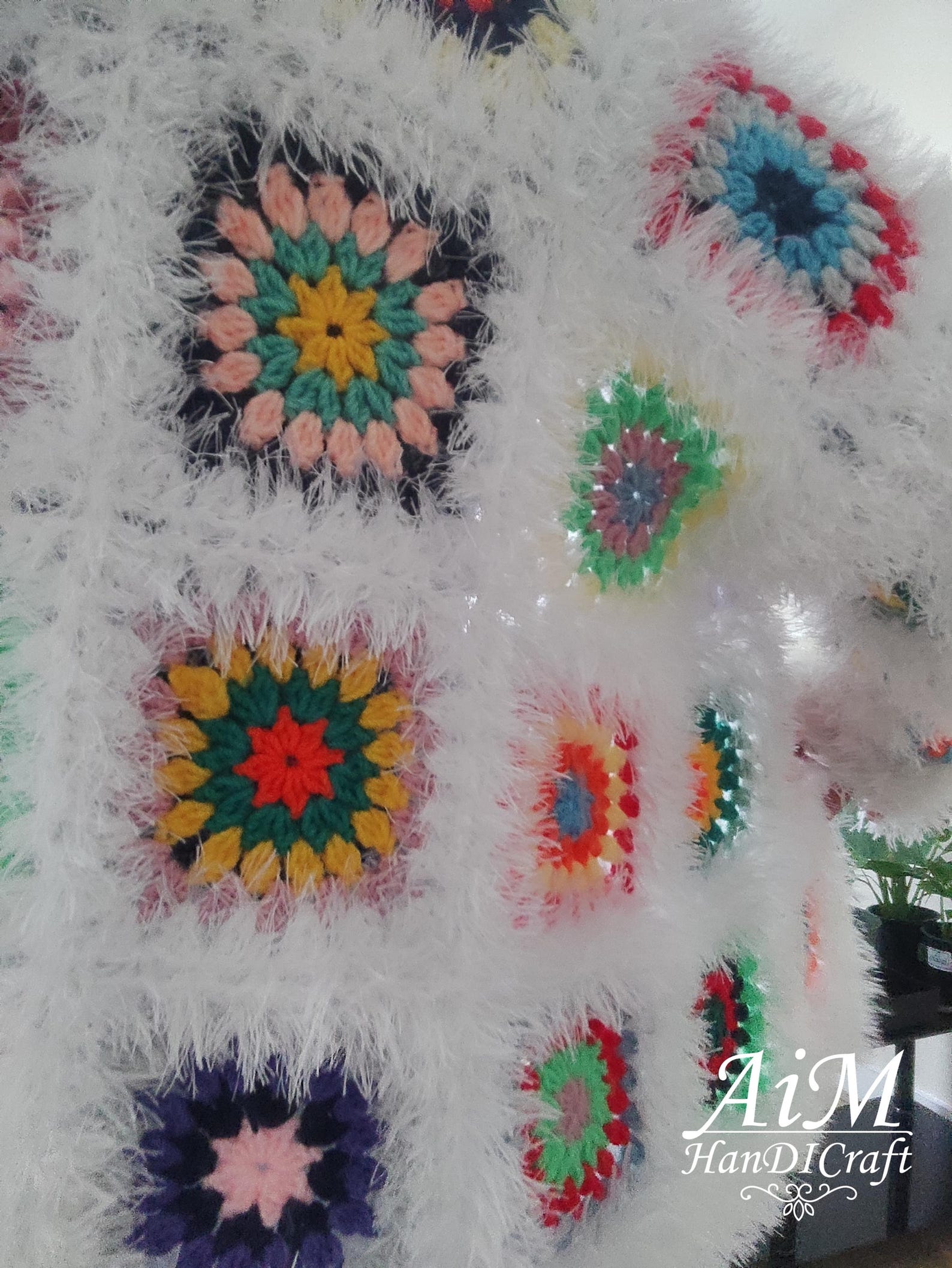 Warm, Fluffy, Soft, Granny Square Jumper - Etsy