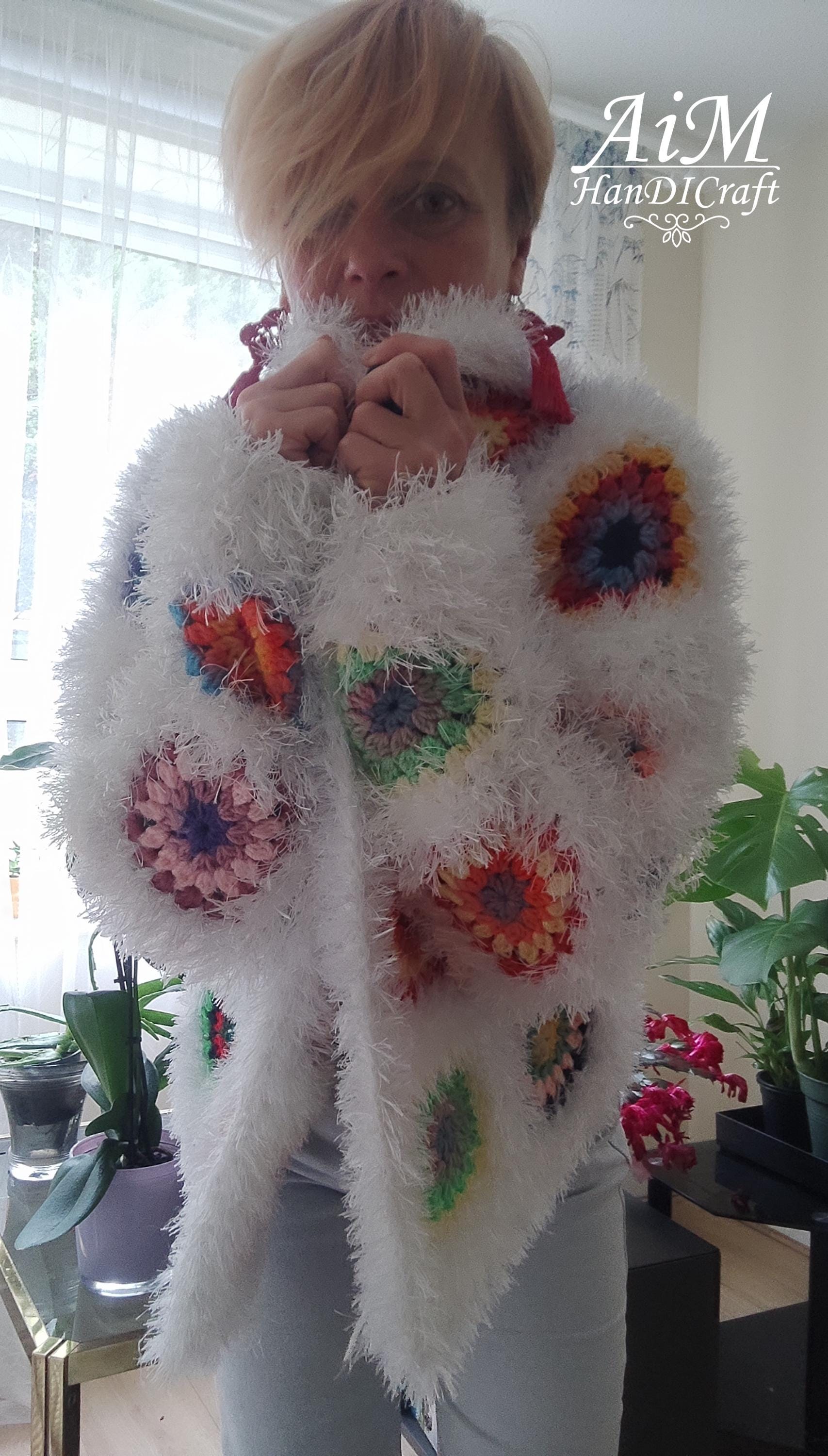 Warm, Fluffy, Soft, Granny Square Jumper - Etsy