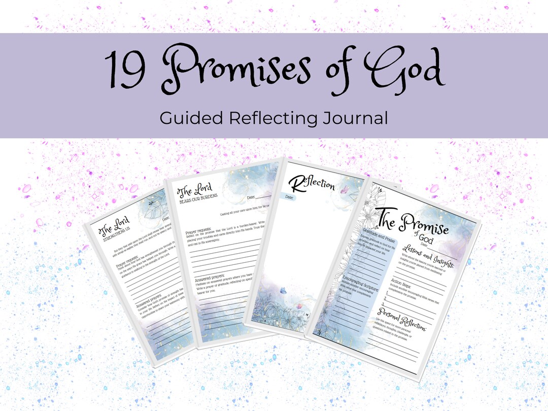 19 Encouraging Promises of God- Inspiring, Faith-filled, Guided Journal ...
