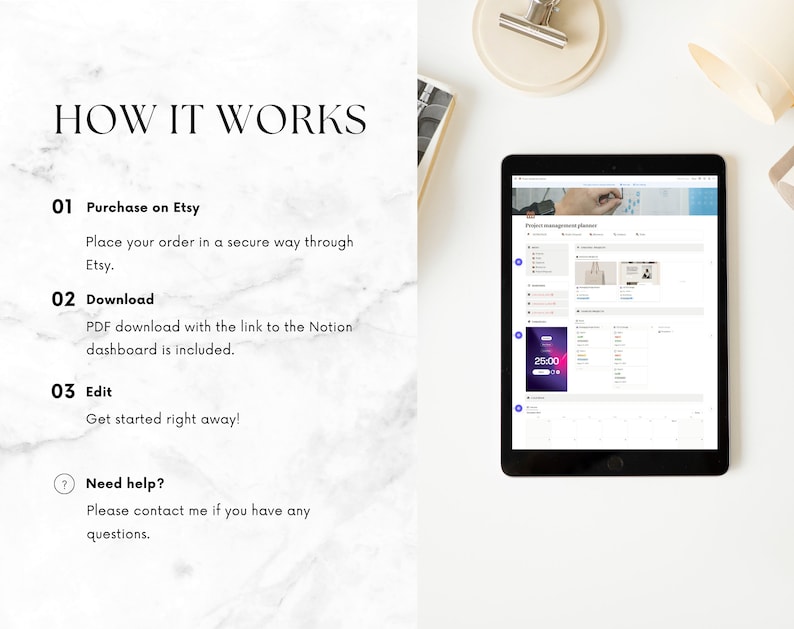 Notion Project Management Templates Notion Digital Business Dashboard ...