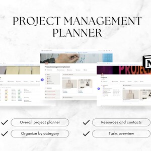 Notion Project Management Templates | Notion Digital Business Dashboard ...