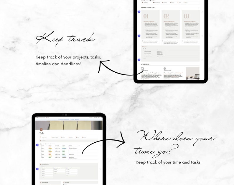 Notion Project Management Templates | Notion Digital Business Dashboard ...