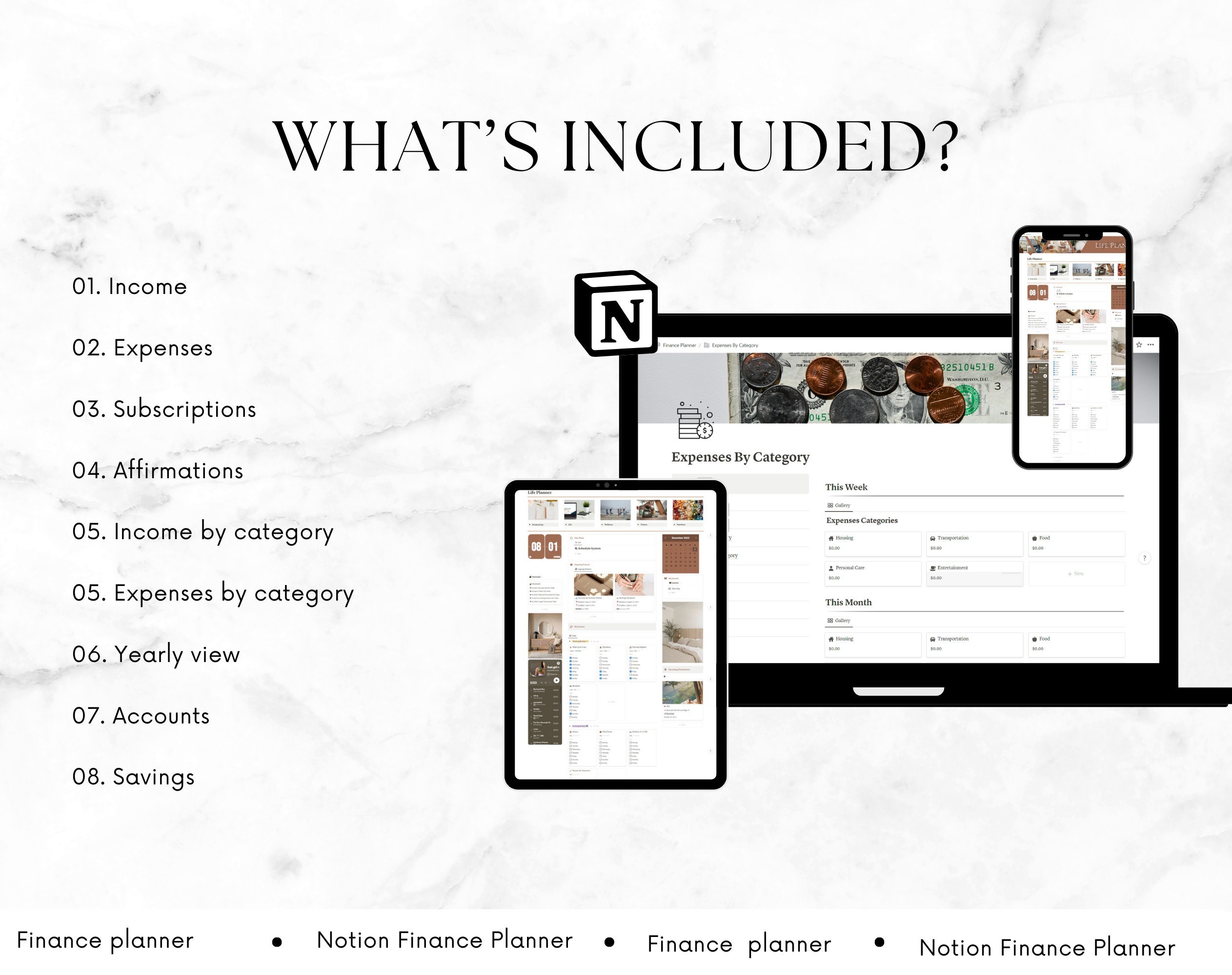 Notion Template Personal Finance Tracker Budget Tracker | Income and ...