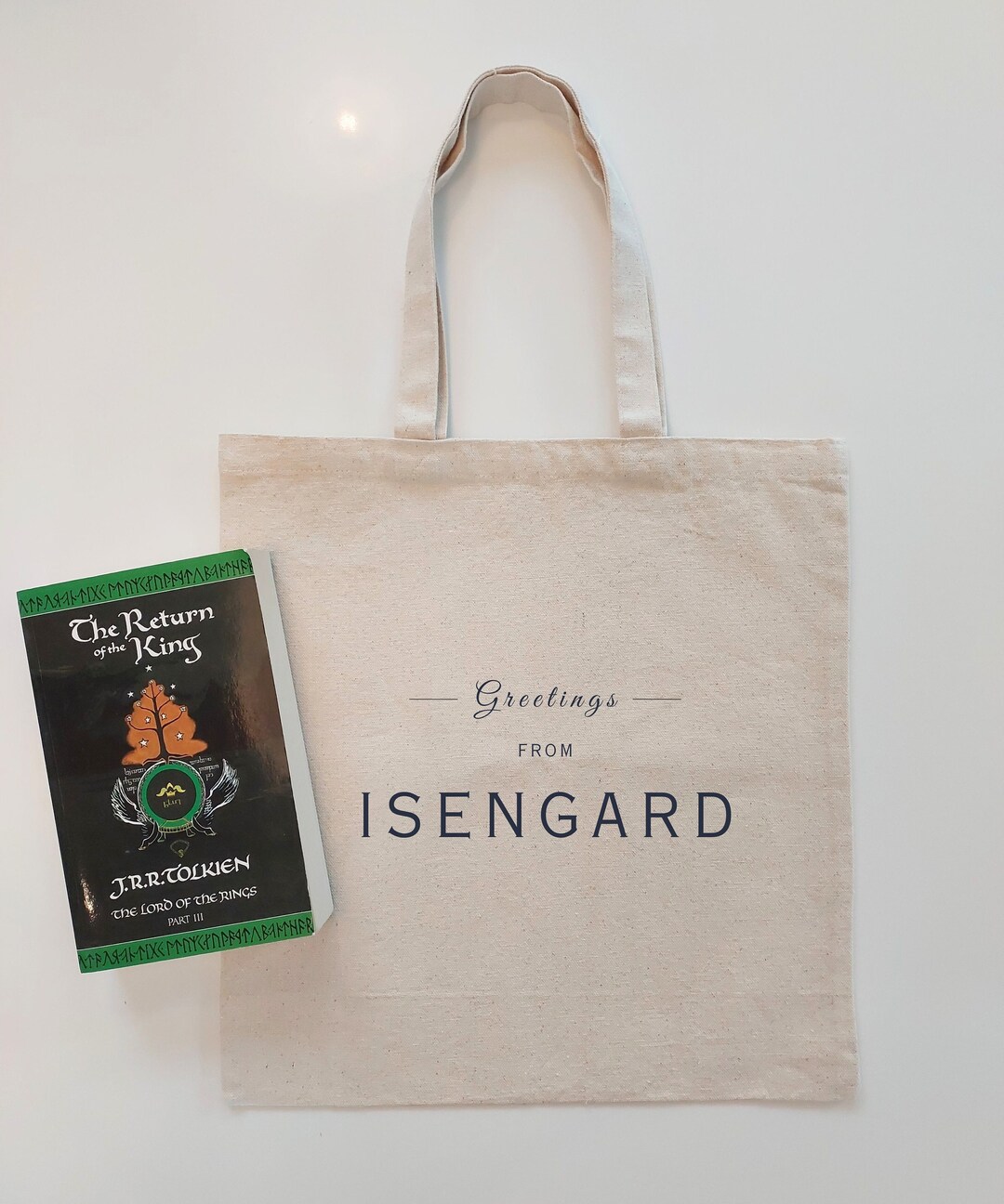 Lord of the Rings ISENGARD Tote Bag LOTR Gifts Tolkien Book Merch ...