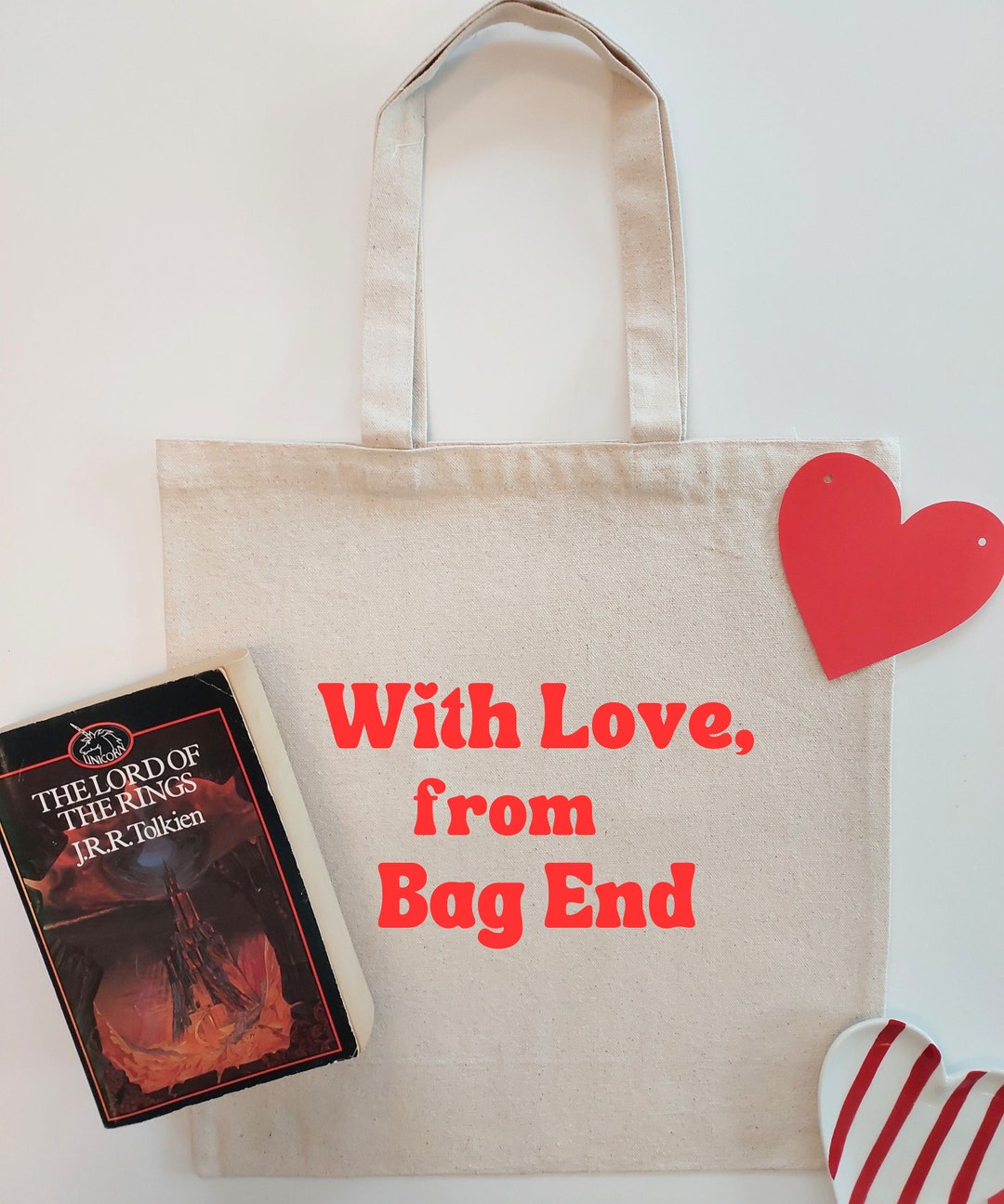 Lord of the Rings BAG END Tote Bag LOTR Gifts Tolkien Book Merch Hobbit ...