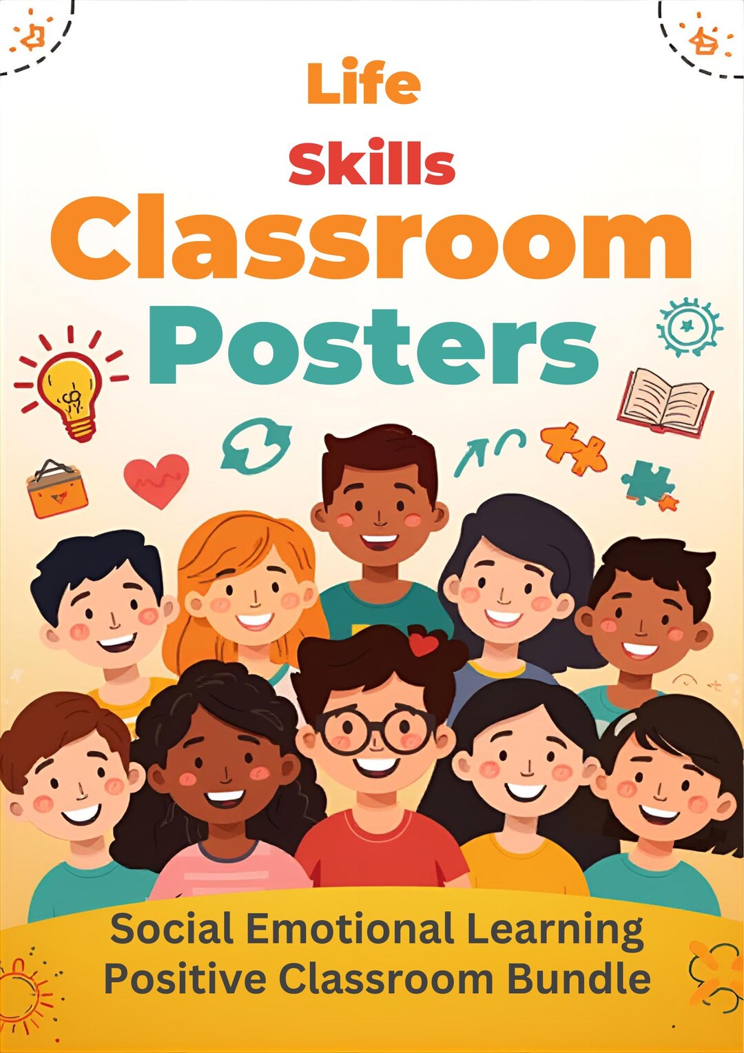 Life Skills Classroom Posters for Kids, Social Emotional Learning ...