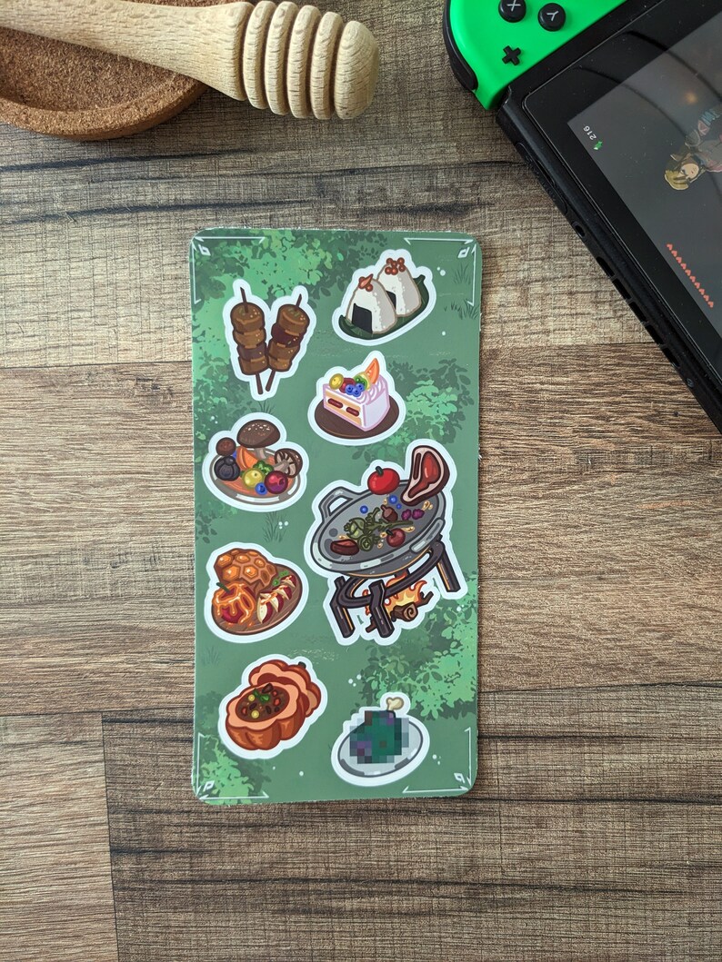 The Legend of Zelda Sticker Pack, Link Sticker Sheet, Hyrule Recipes ...