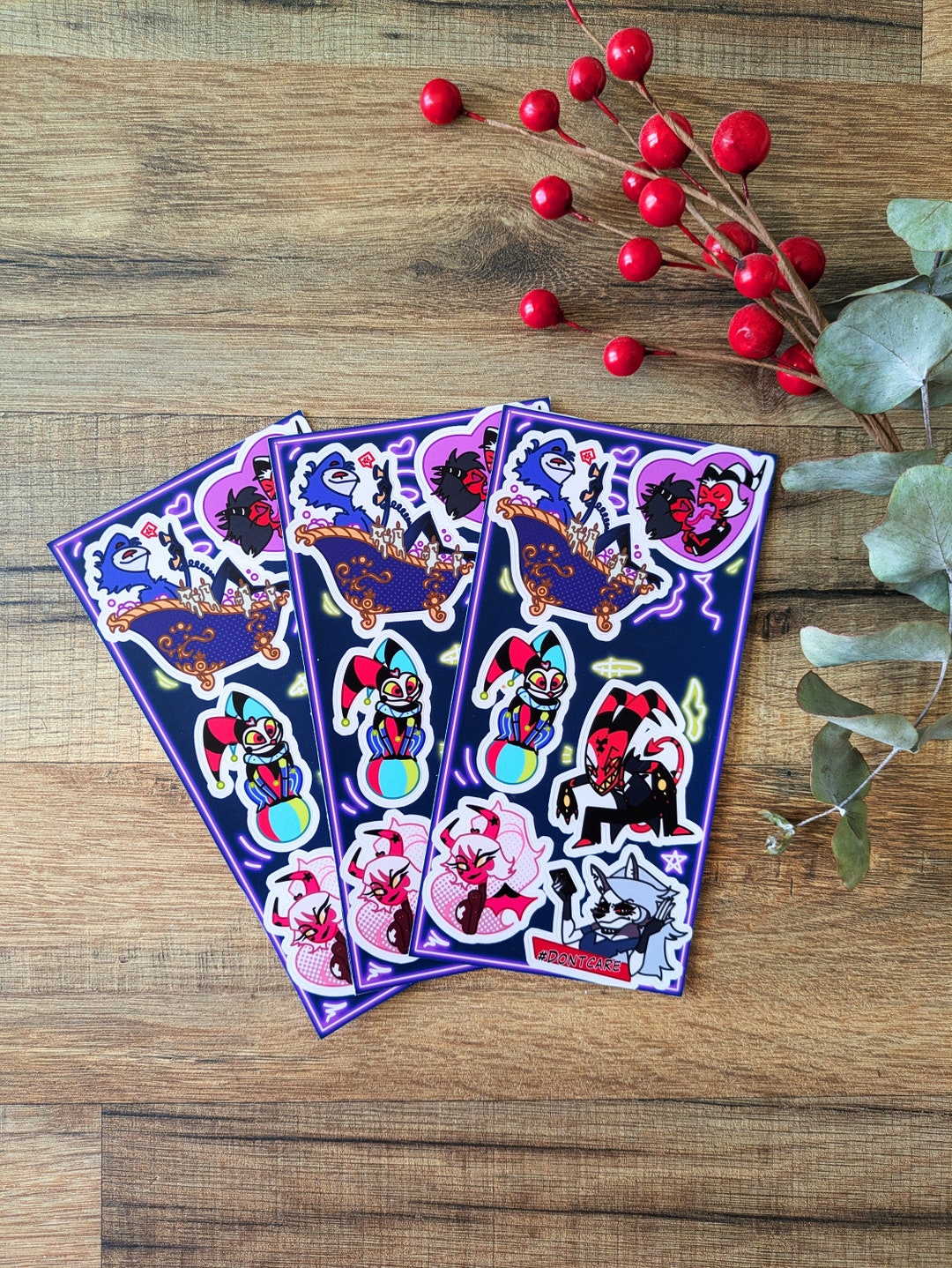 Hell Boss Sticker Pack, Sticker Sheet, Blitzo Stolas Loona Fizzarolli ...