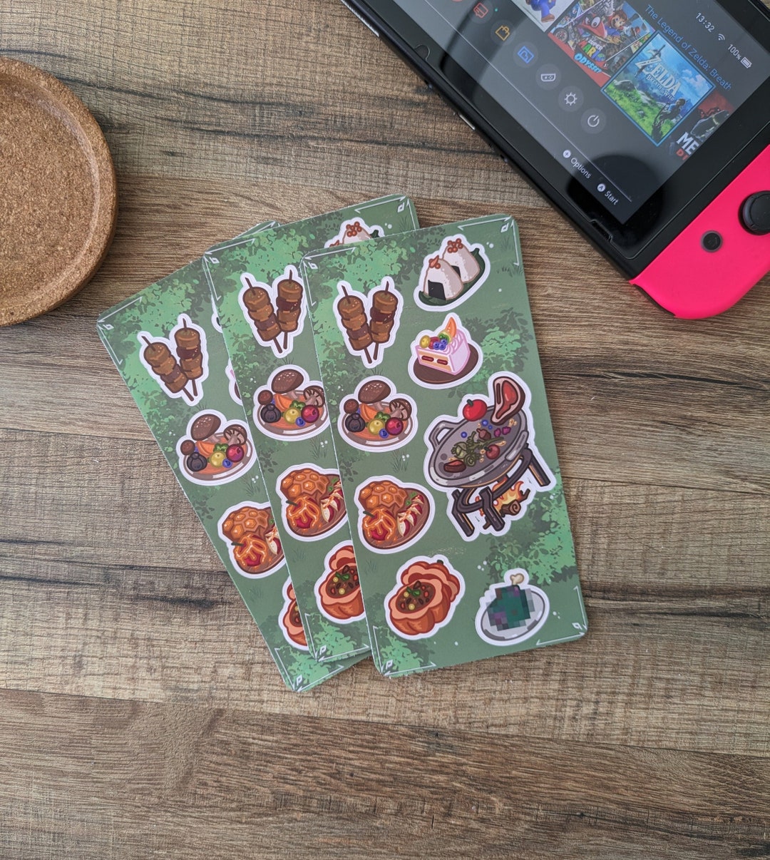 The Legend of Zelda Sticker Pack, Link Sticker Sheet, Hyrule Recipes ...