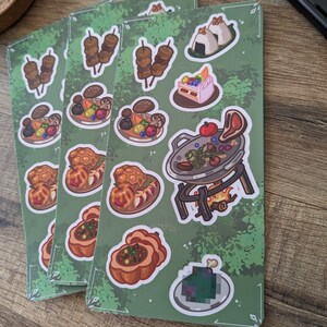 The Legend of Zelda Sticker Pack, Link Sticker Sheet, Hyrule Recipes ...