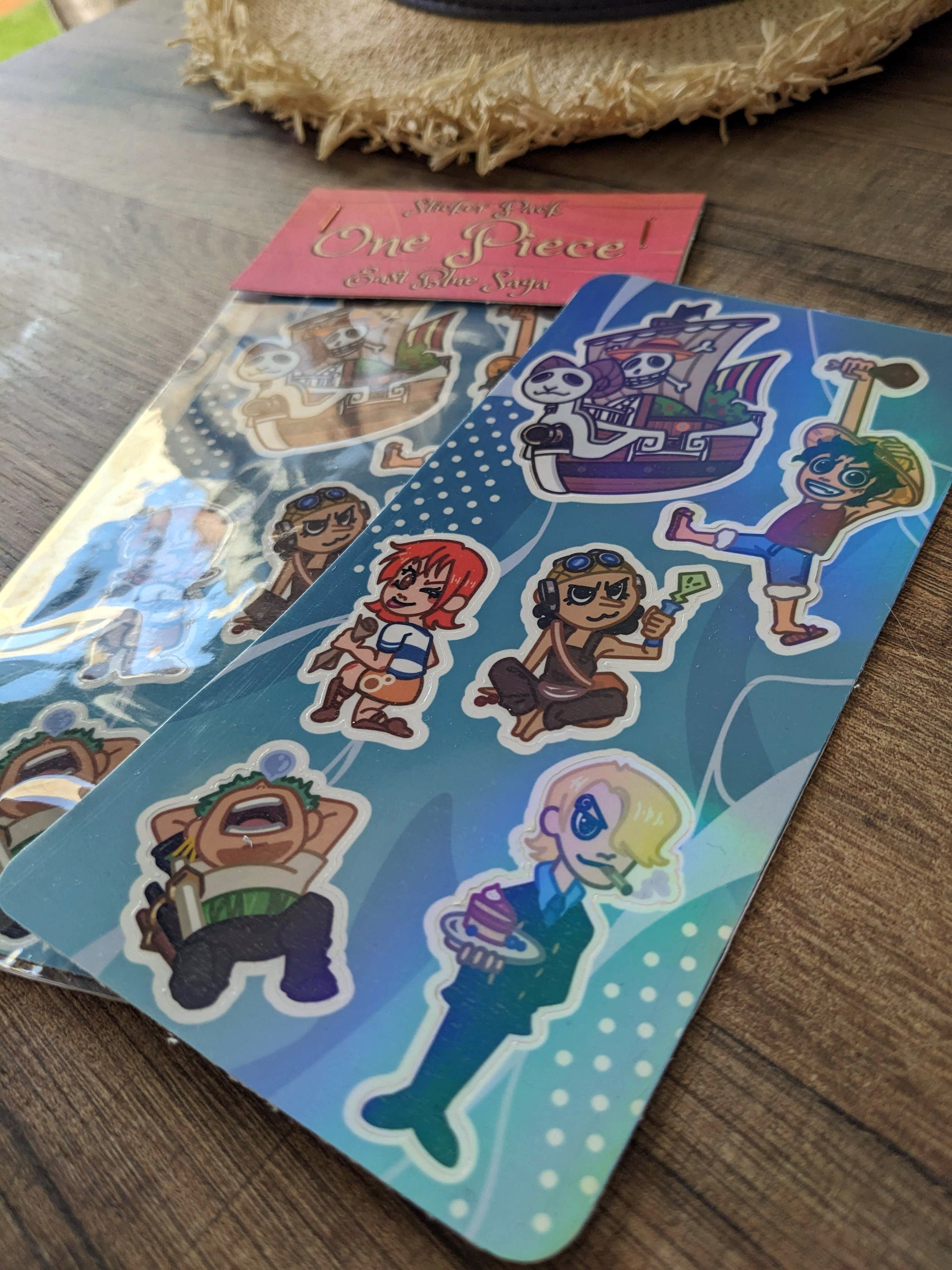 One Piece Sticker Pack, East Blue Saga Sticker Sheet, Anime Pirates ...