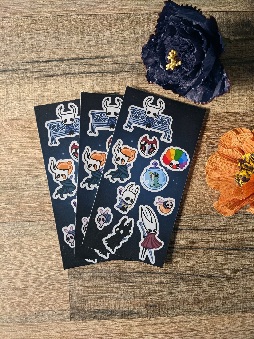 Hollow Knight Sticker Pack, Hornet Silksong, Dark Cute Bug, Sticker ...