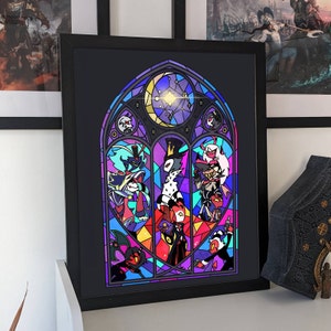 Hell Boss Illustration Print, Blitzo Stolas Loona Asmodeus Fizzarolli ...