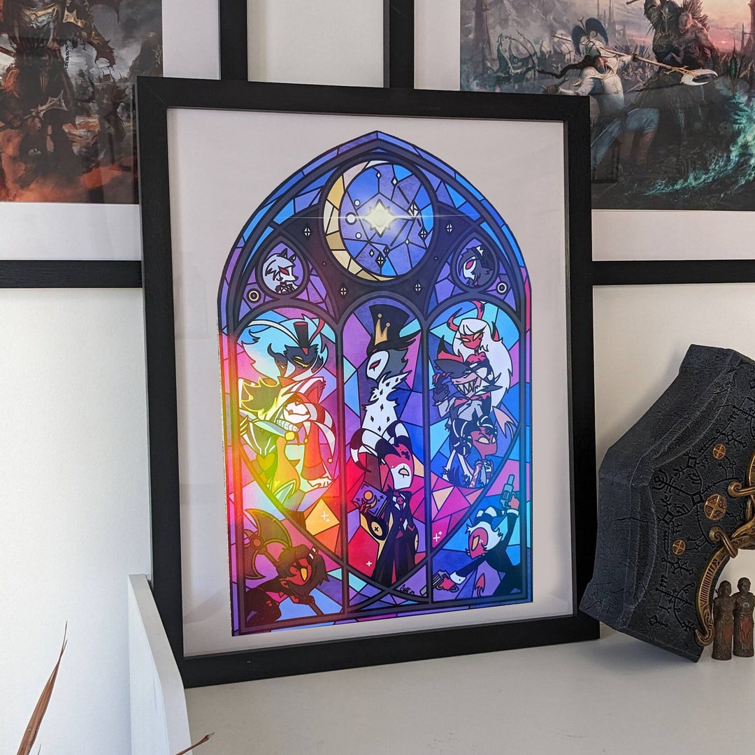 Hell Boss Illustration Print, Blitzo Stolas Loona Asmodeus Fizzarolli ...