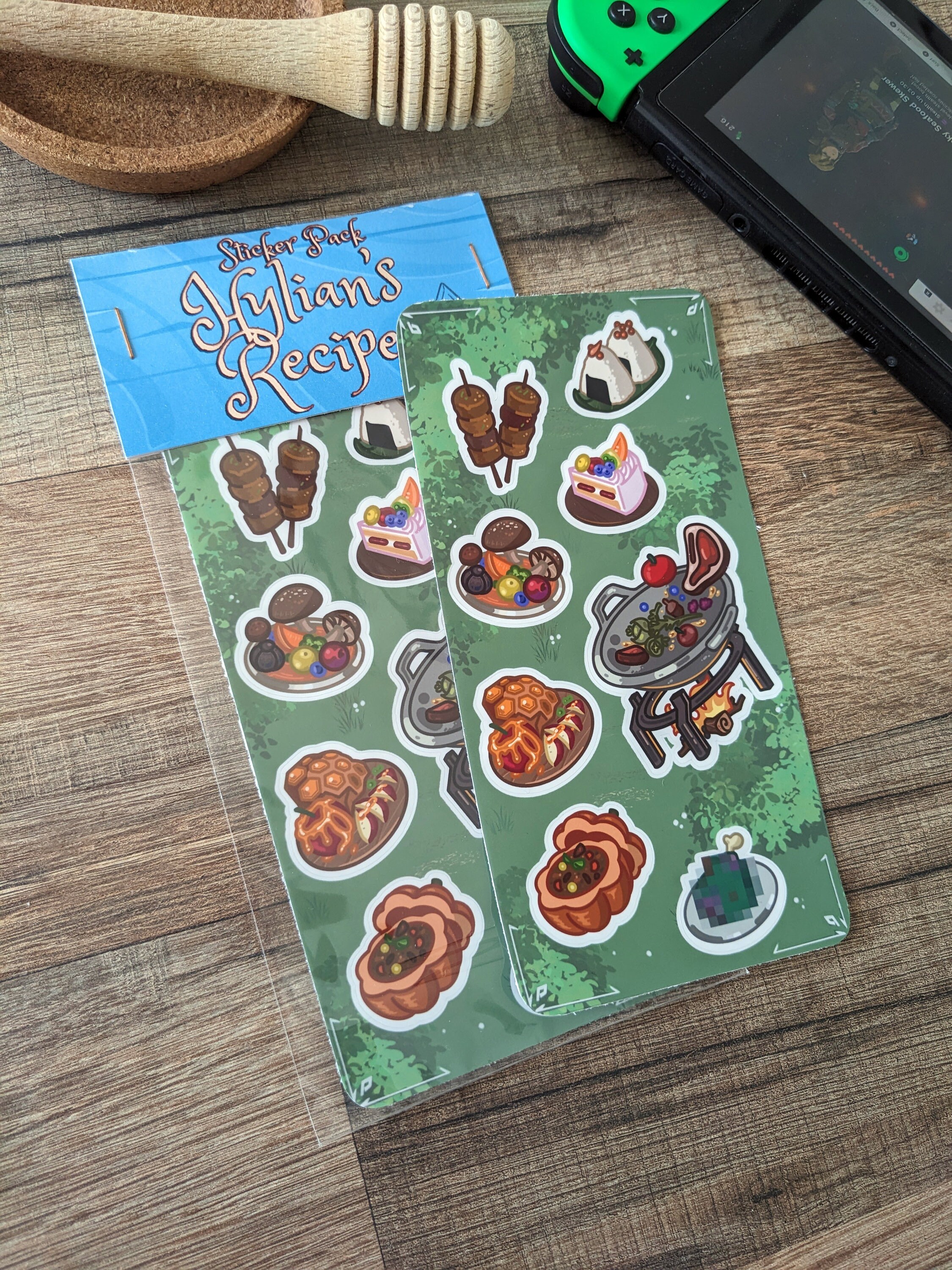 The Legend of Zelda Sticker Pack, Link Sticker Sheet, Hyrule Recipes ...