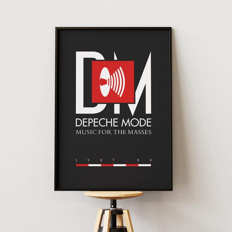 Depeche Mode Music for the Masses Poster - Etsy