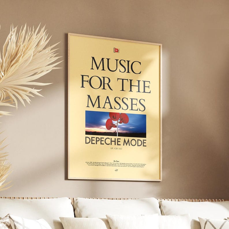 Depeche Mode – Music for the Masses Poster 1987 | High-quality Digital ...