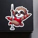 Pole Dancing Sloth Sticker, Funny Sloth Sticker for Water Bottles ...