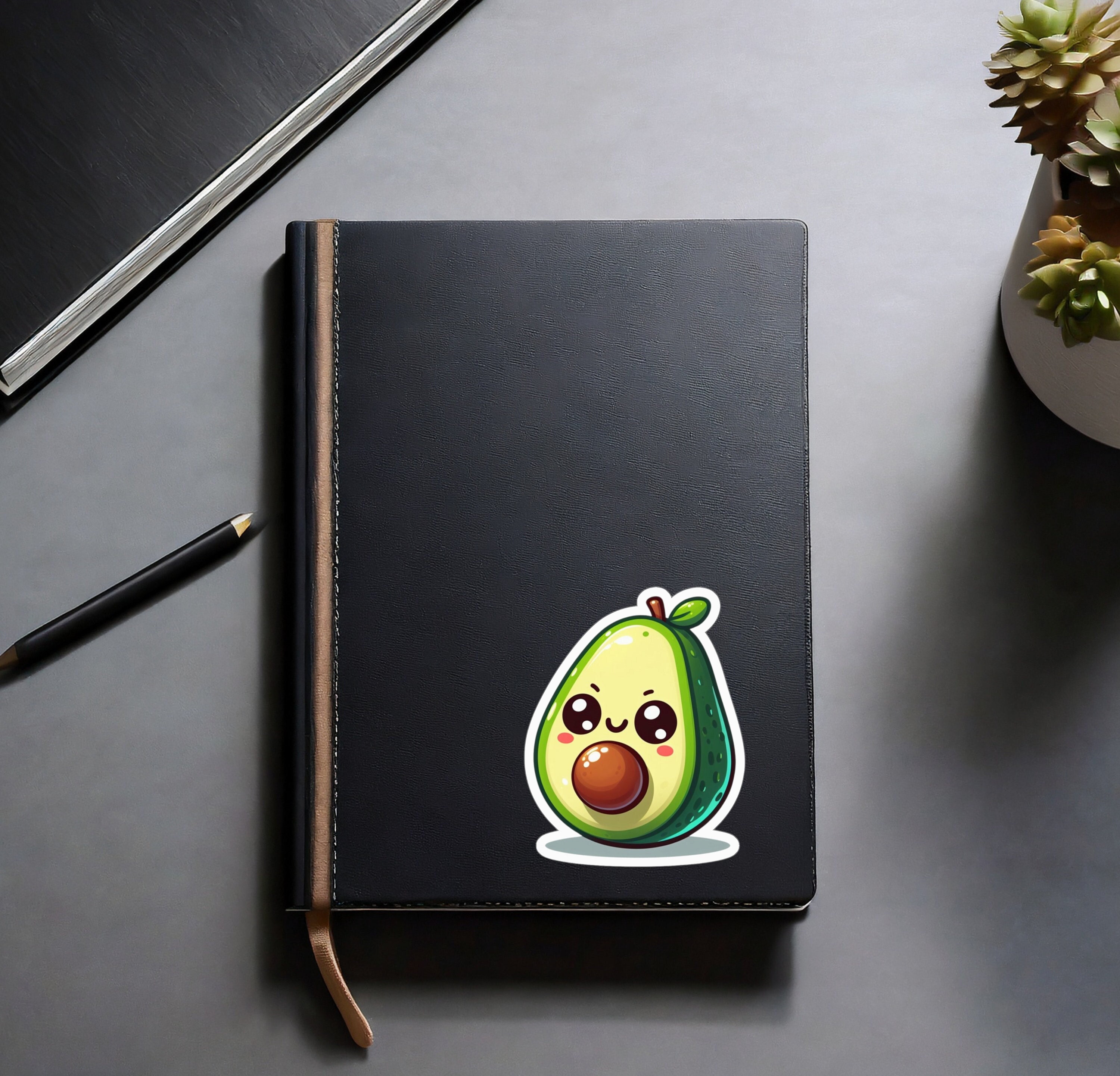 Cute Avocado Sticker for Water Bottles, Laptops, Gifts, Avocado Sticker ...