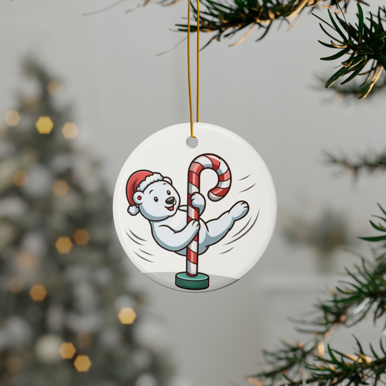 Pole Dance Christmas Ornament, Pole Dance Gift, Funny Ornament, Pole ...
