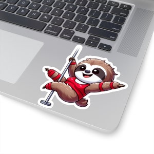 Pole Dancing Sloth Sticker, Funny Sloth Sticker for Water Bottles ...